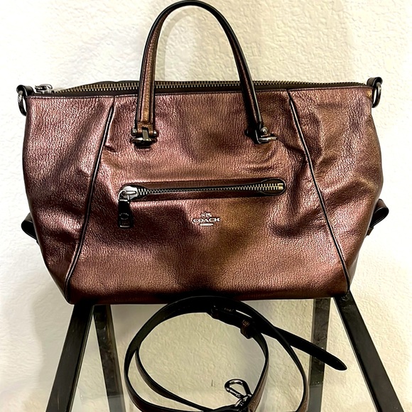Coach | Bags | Coach Purse Brown Metallic | Poshmark